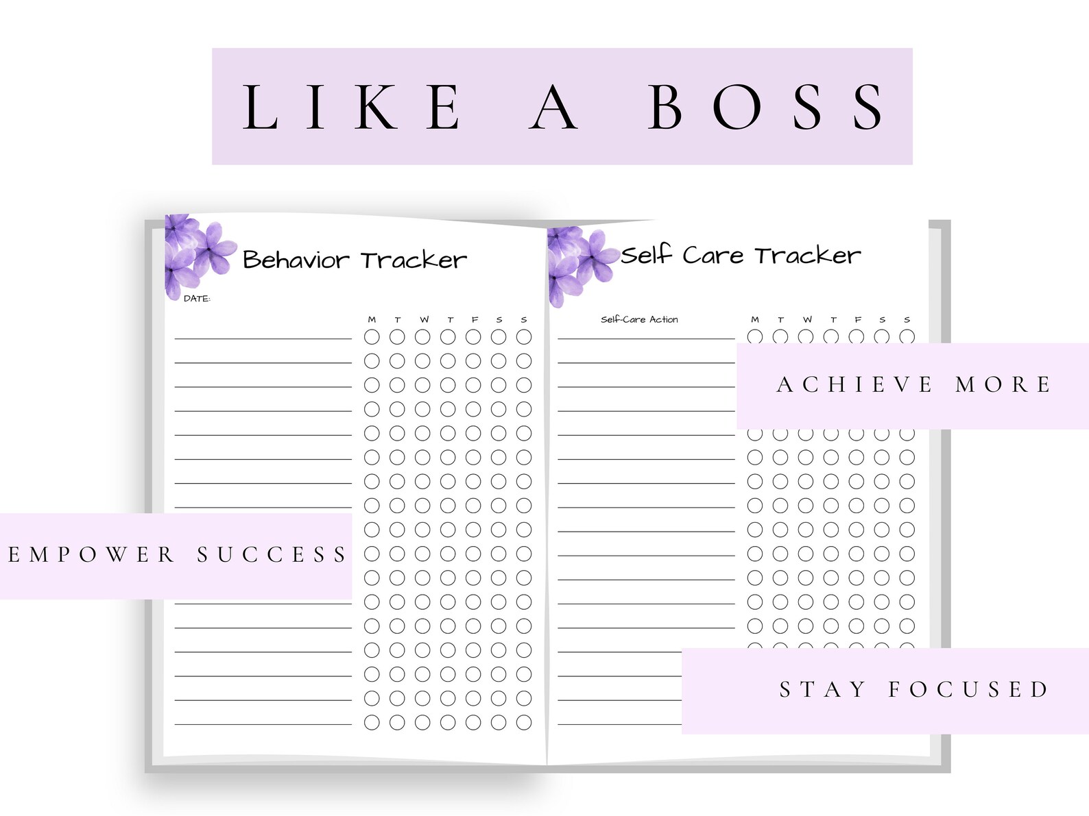 Girl Boss Planner: Daily Reflection Journal, Budget Binder, Self Care ...