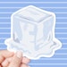 Melting Ice Cube Sticker Vinyl Stickers Waterproof Sticker Water Bottle ...