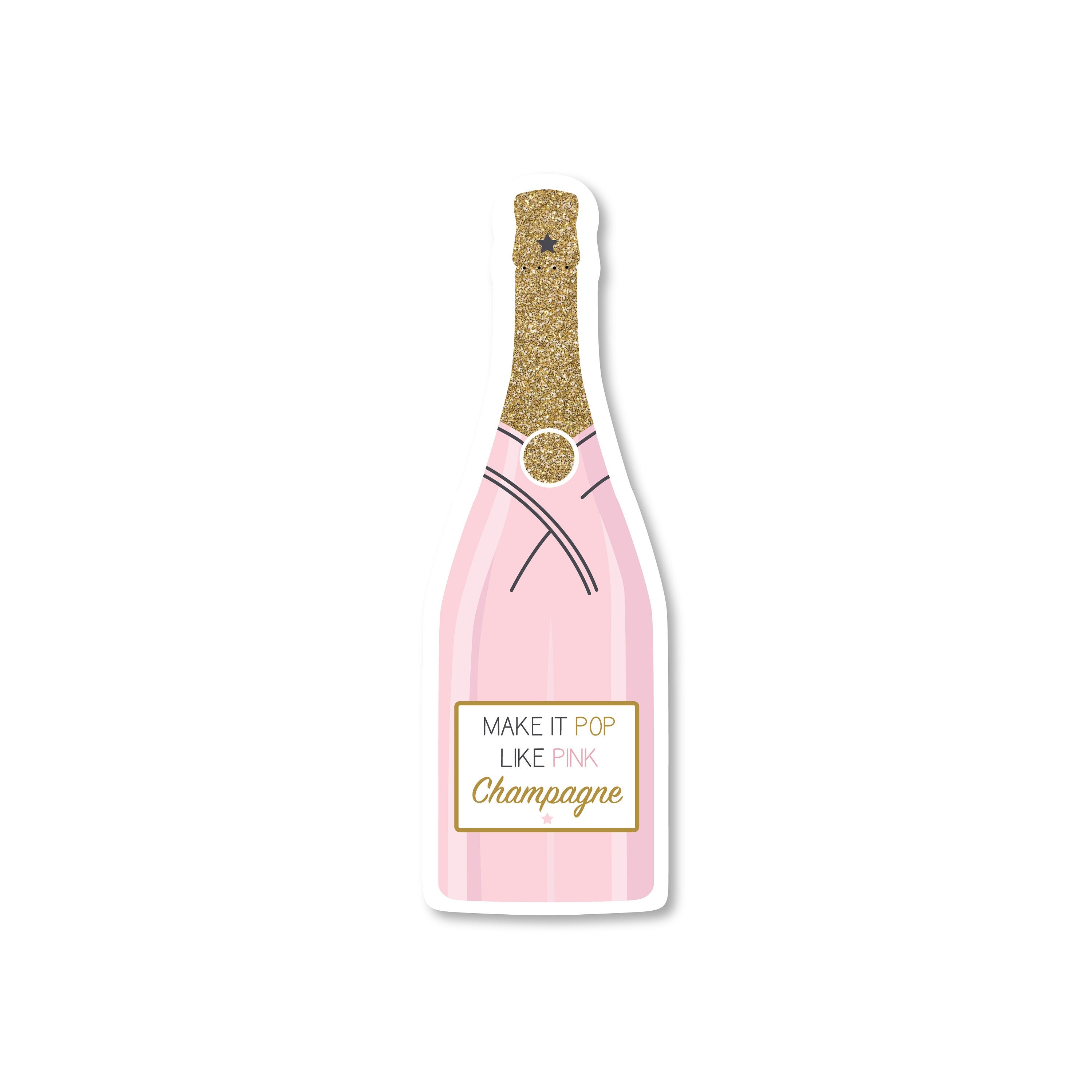 Pink Champagne Bottle