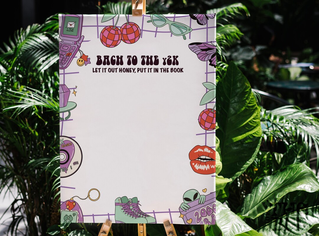 Bachelorette Party Sign Y2K | Welcome Sign | Digital Bachelorette ...