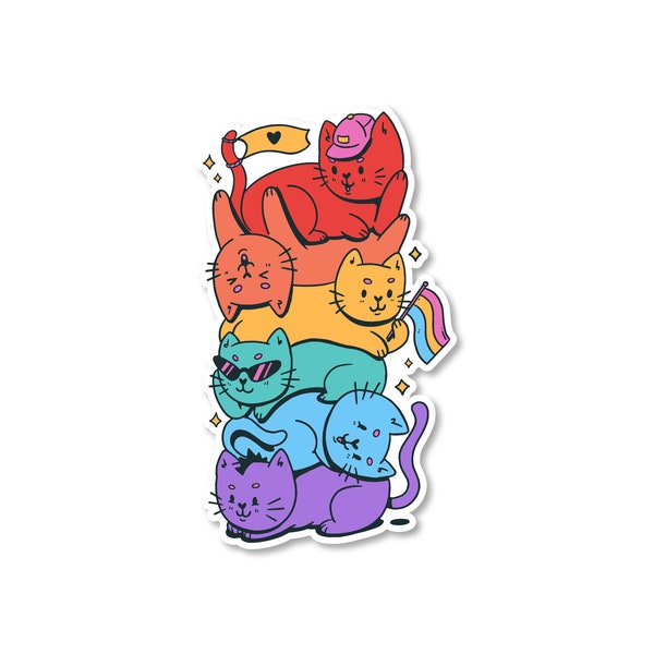 Cat Vinyl Decal - Etsy