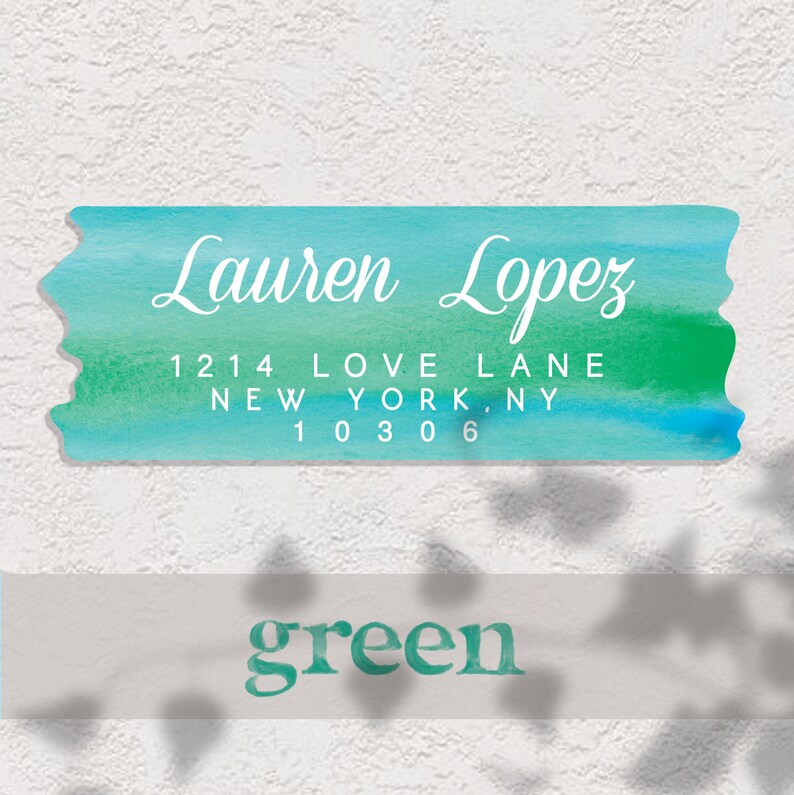 Purple Return Address Labels Personalized Labels Ombre - Etsy