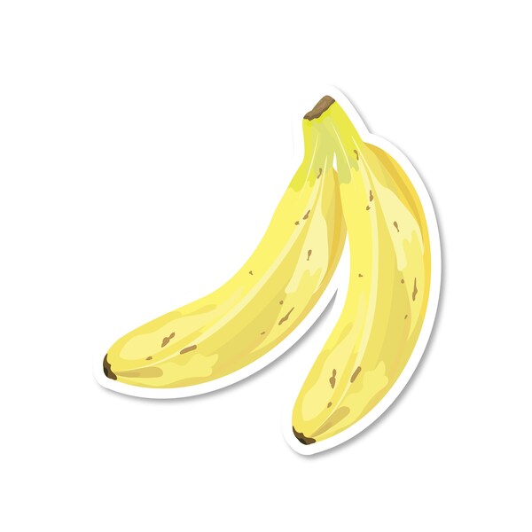 Banana Sticker - Etsy
