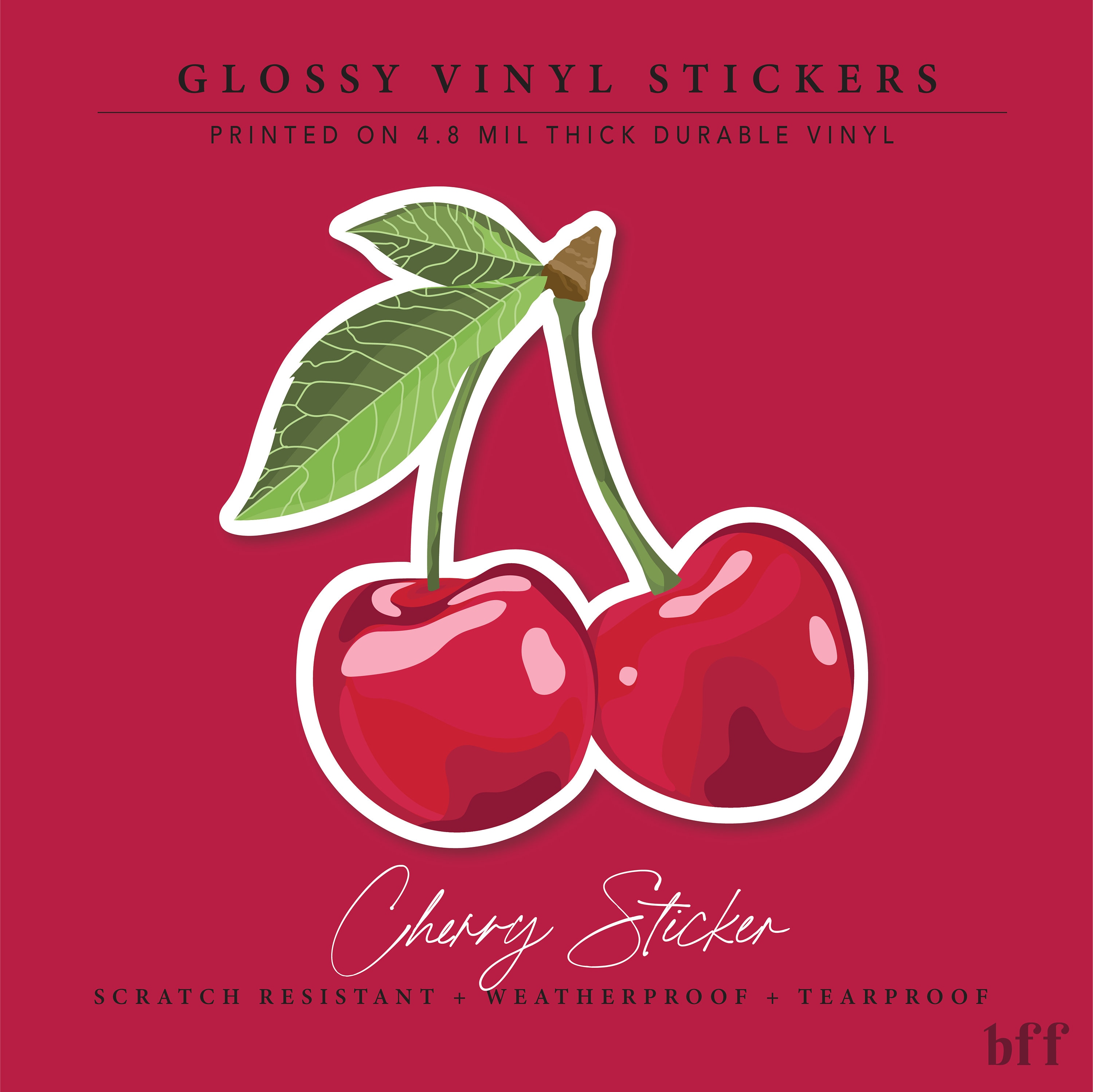 Paper & Party Supplies Water Bottle Sticker Laptop Sticker /Food ...