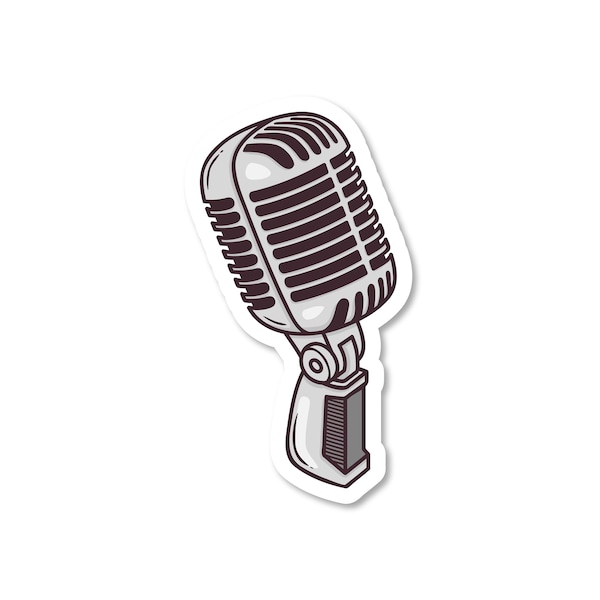Microphone Stickers - Etsy