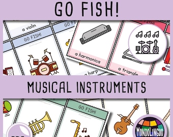 Printable Card Game About Forest Animals - Go Fish! - French Version - Etsy