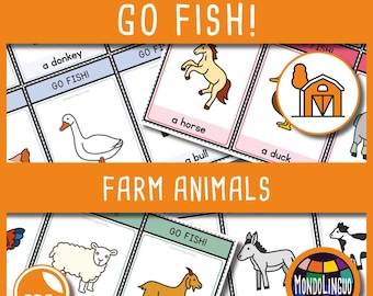 Printable Card Game About Forest Animals - Go Fish! - French Version - Etsy