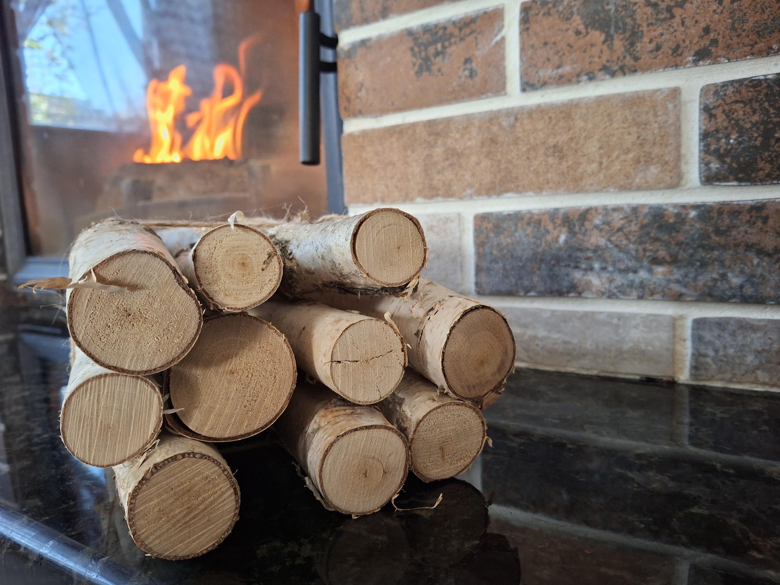10 Birch Sticks Decor for Fireplace Wood Sticks Birch Tree Craft Birch ...