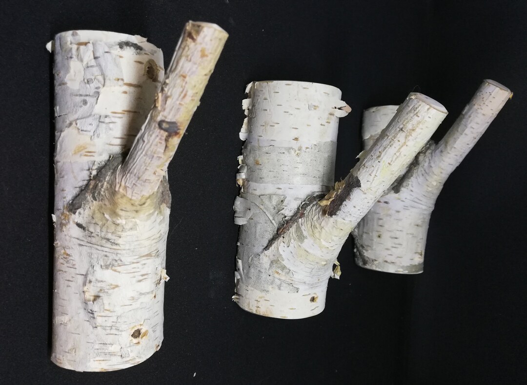 Wood Wall Hooks Wall Wood Hooks Handmade Coat Racks Wood Tree Branch ...