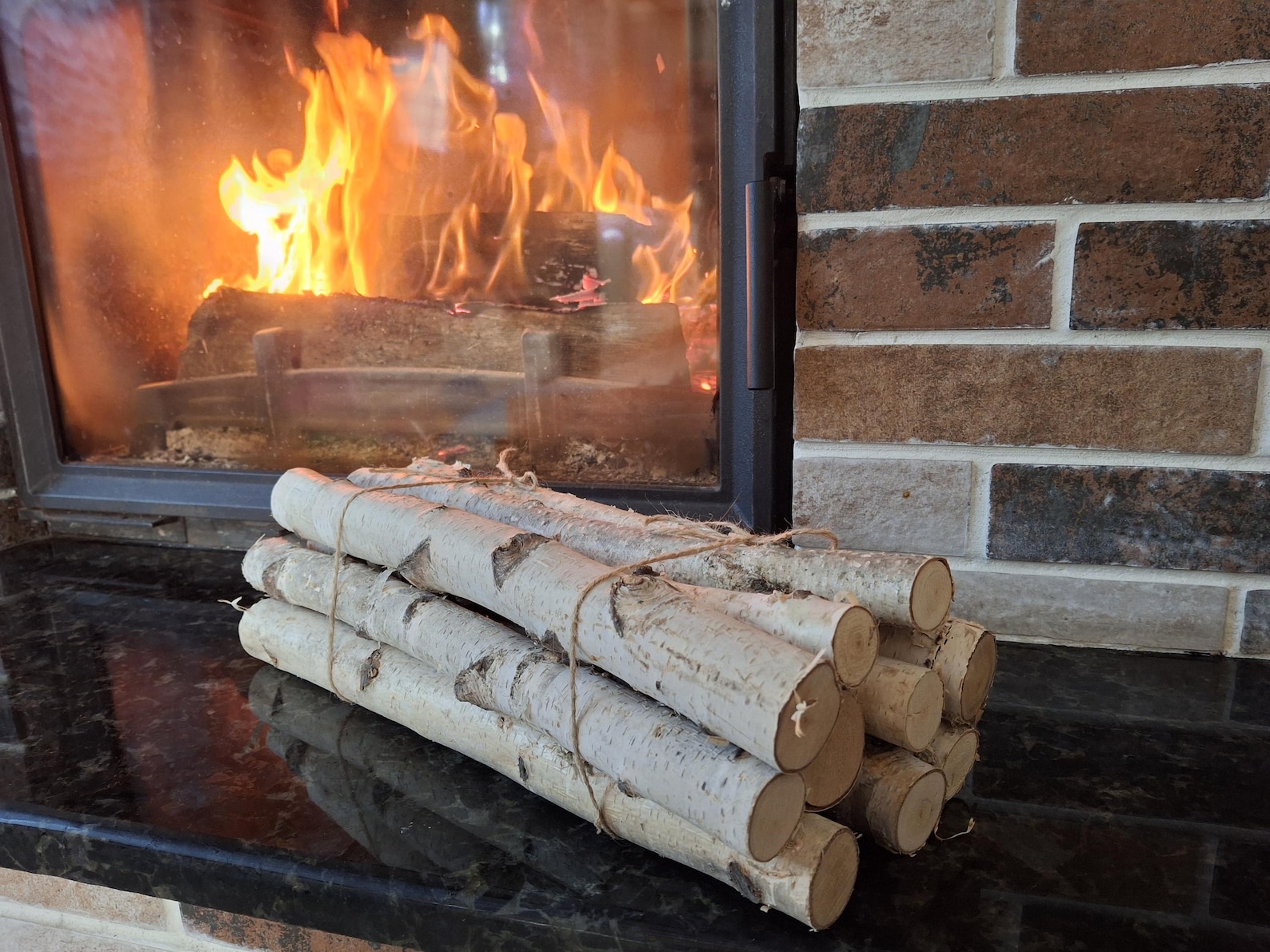 10 Birch Sticks Decor for Fireplace Wood Sticks Birch Tree Craft Birch ...