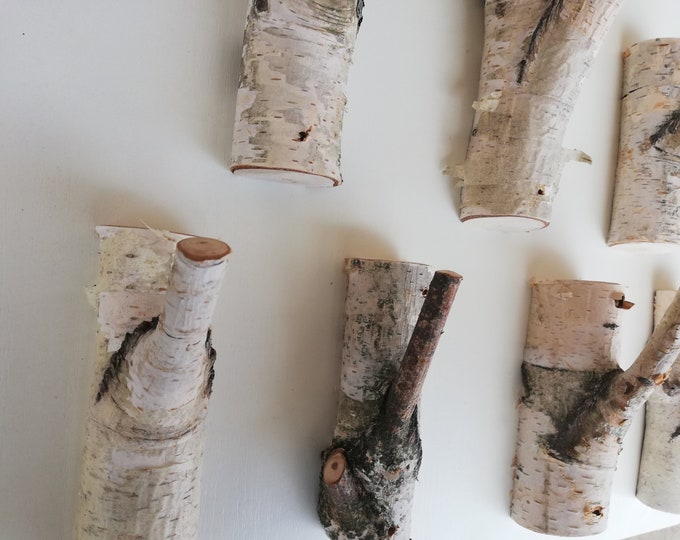 Natural Branch Wood Wall Hooks Wall Hooks Tree Branch Hook Wall Wood ...