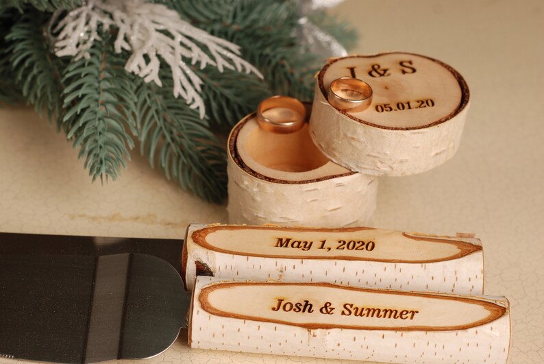 Wooden Ring Box. Ring Box Wood. Rustic Ring Bearer. Wedding - Etsy