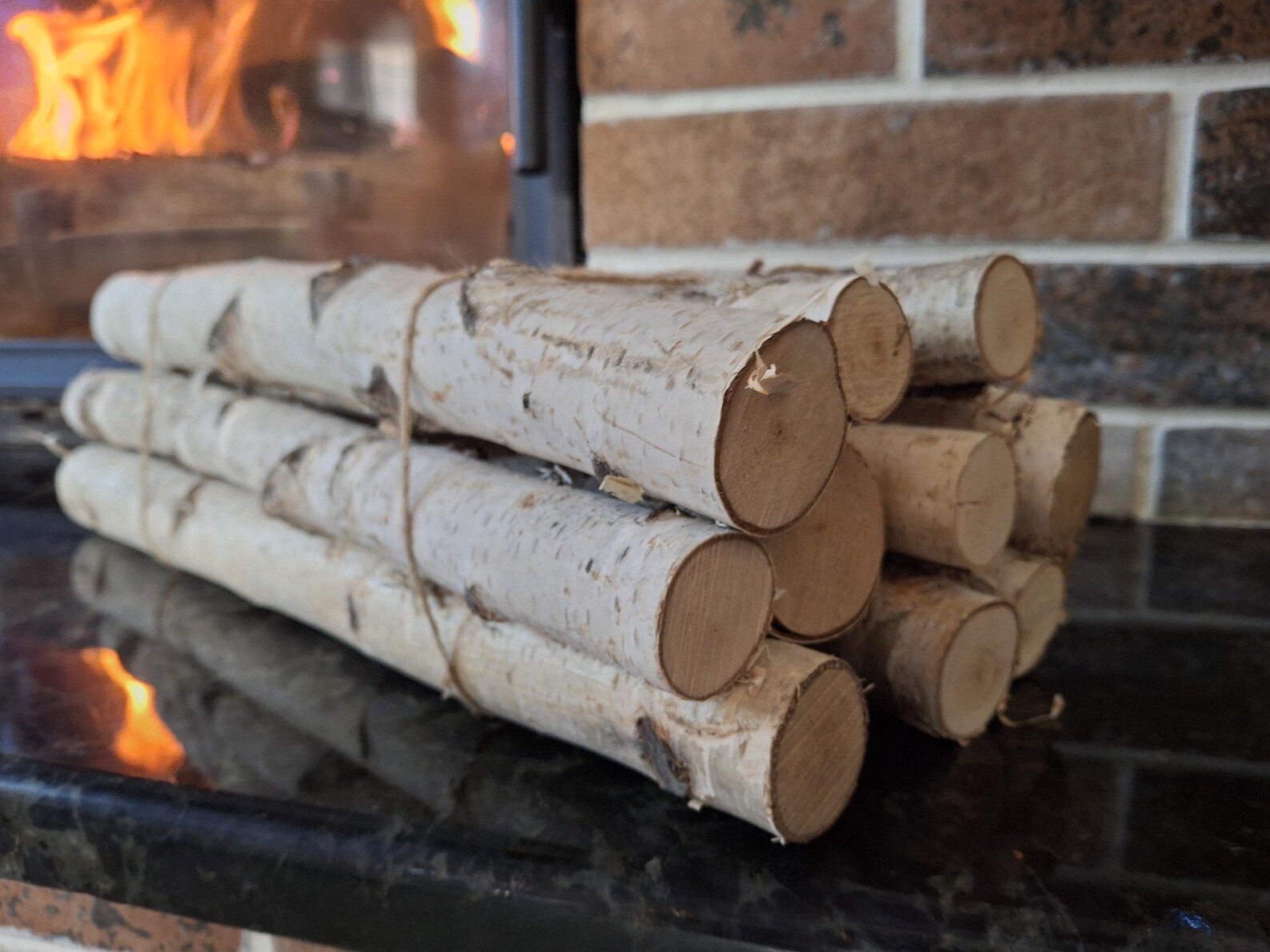 10 Birch Sticks Decor for Fireplace Wood Sticks Birch Tree Craft Birch ...