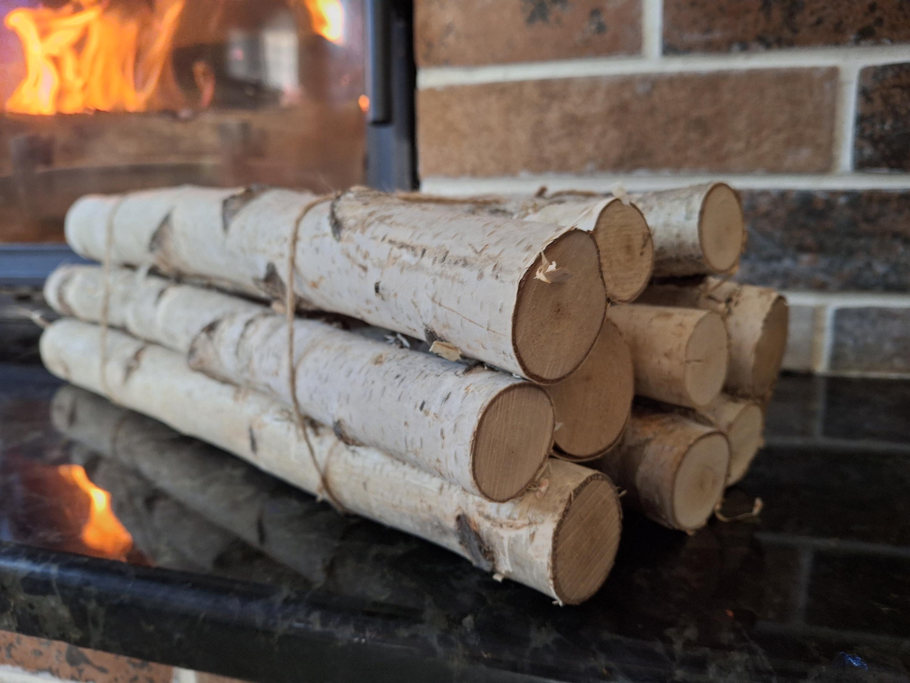 10 Birch Sticks Decor for Fireplace Wood Sticks Birch Tree Craft Birch ...