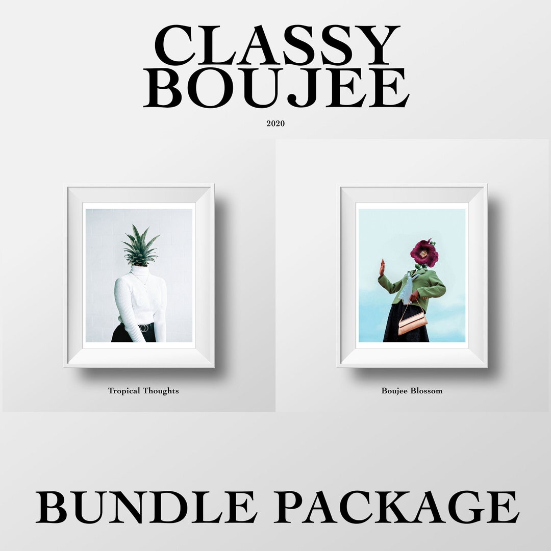 LIMITED EDITION: Classy Boujee Bundle Package | Set of 2 Prints | 8 ...
