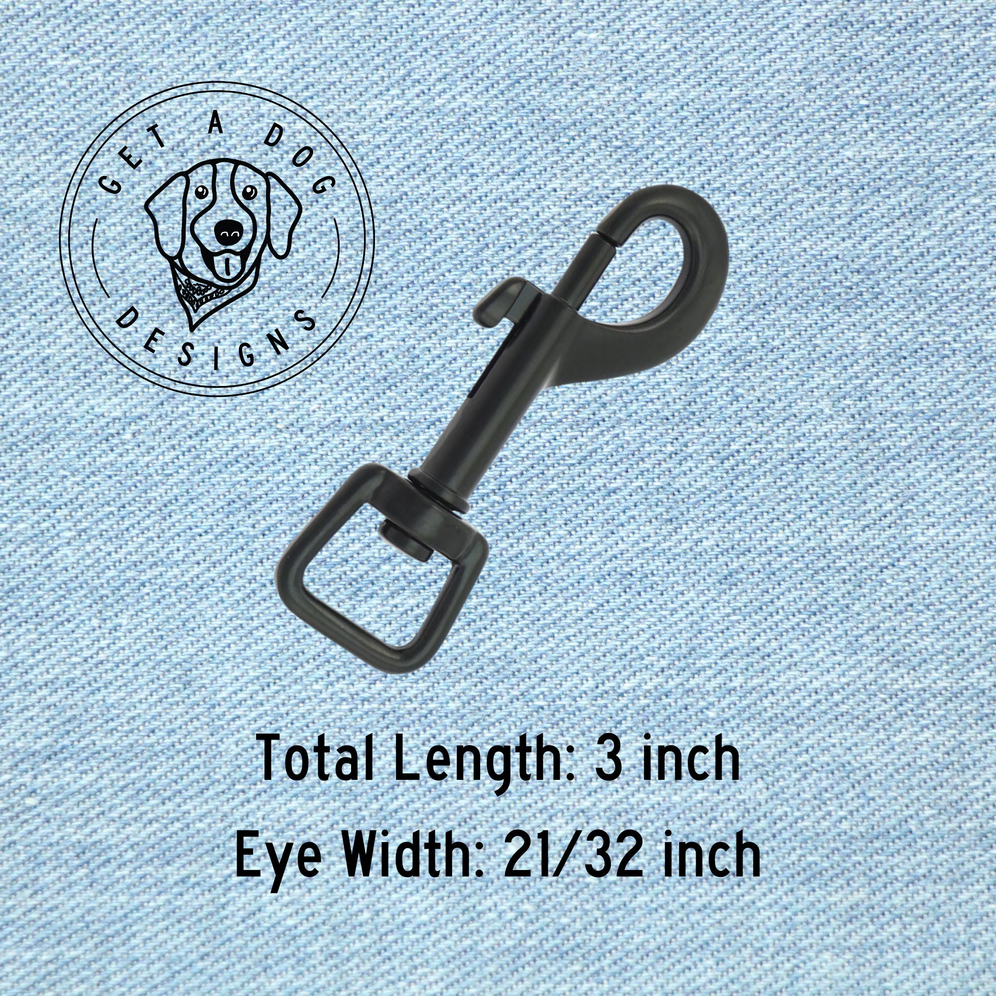 Black Dog Leash Lead Hardware - Snap Hooks Bolt Snaps Leash Snaps for ...