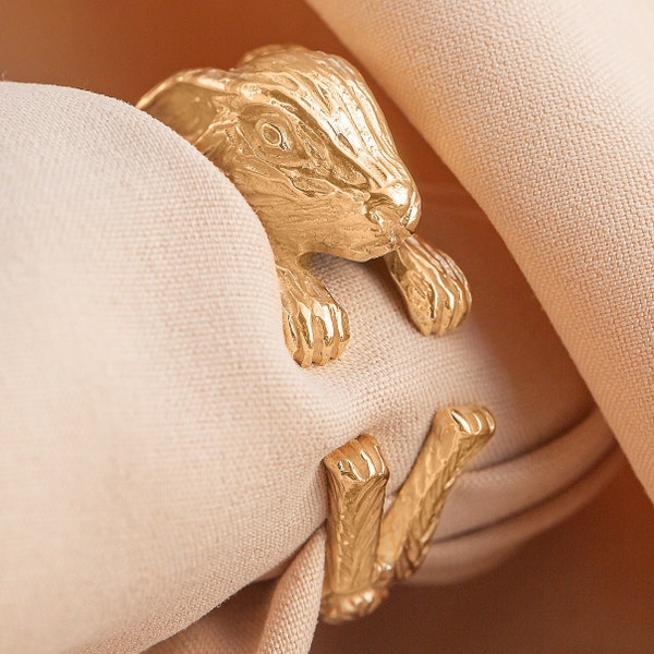 Rabbit Ring - Etsy