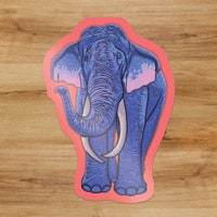 Blue Elephant - Etsy