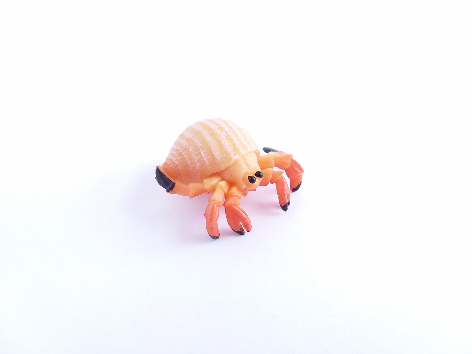 Tiny Hermit Crab Figurine - Soft Plastic Animal for Fairy Garden ...