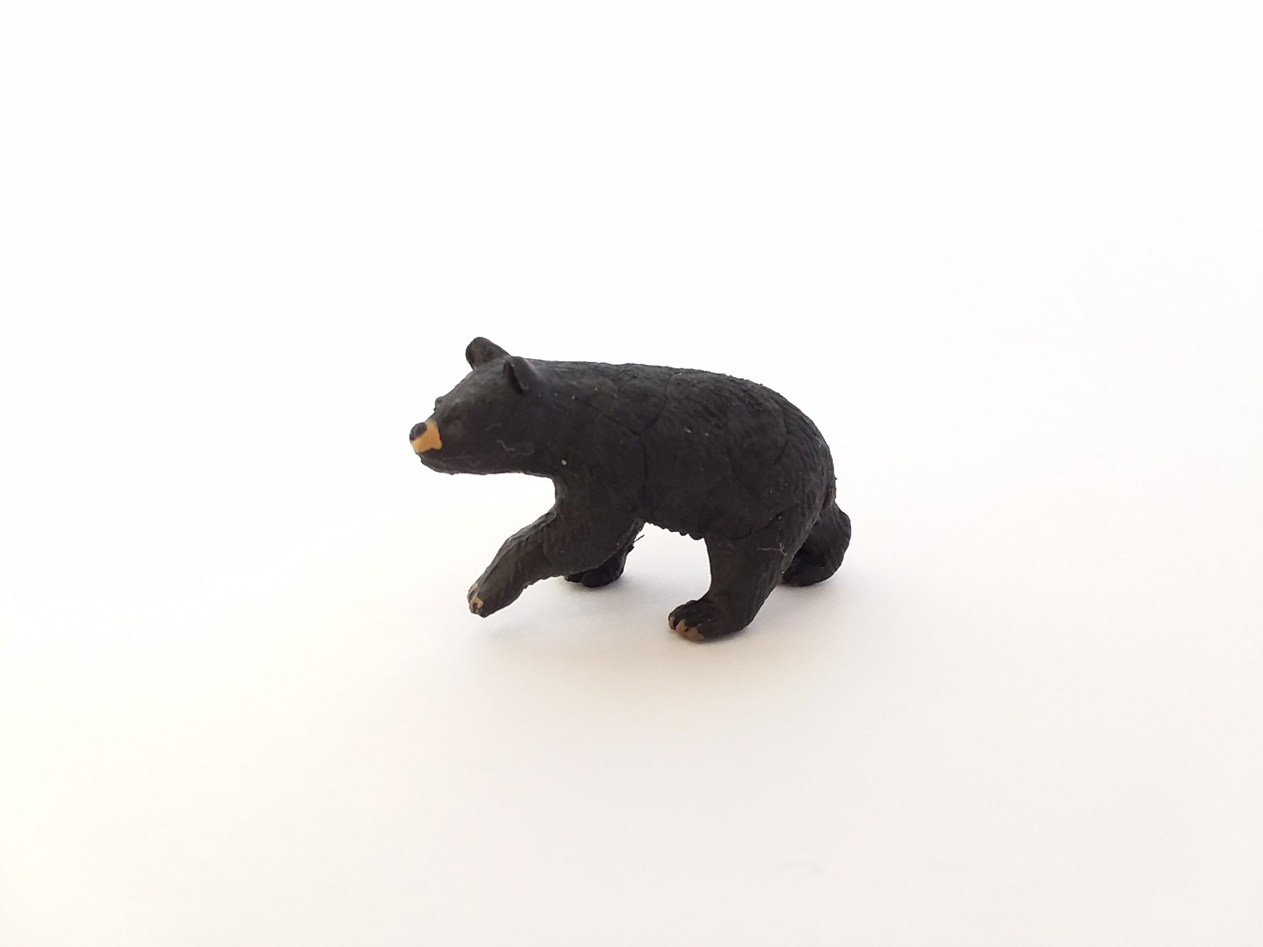 Tiny Bear Figurine - Soft Plastic Animal for Fairy Garden, Diorama, or ...