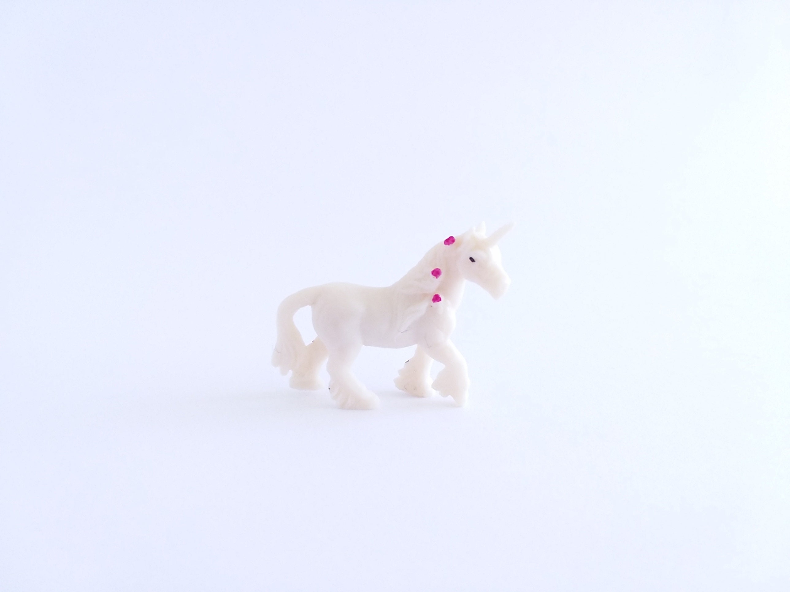Tiny Unicorn Figurine - Soft Plastic Animal for Fairy Garden, Diorama ...