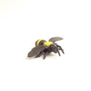 Bee Figurine - Soft Plastic Honeybee for Fairy Garden, Diorama, or ...