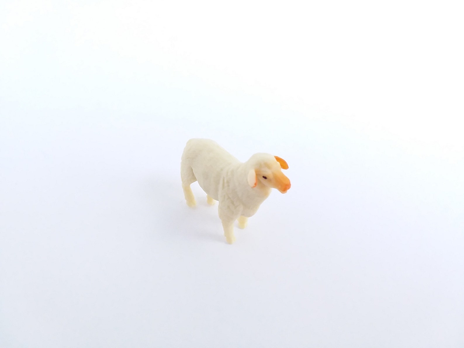 Tiny Sheep Figurine - Soft Plastic Ewe for Fairy Garden, Diorama, or ...