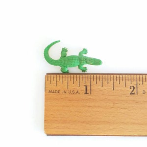 Tiny Alligator Figurine - Soft Plastic Gator for Fairy Garden, Diorama ...