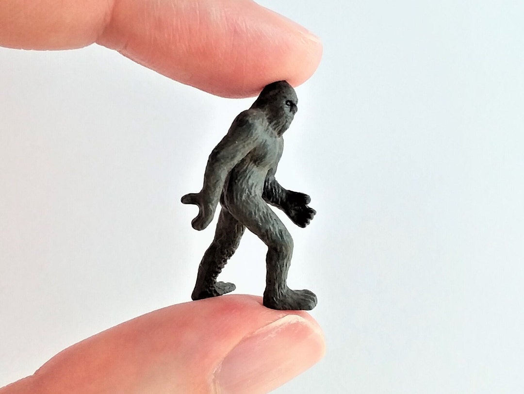 Tiny Bigfoot Figurine - Soft Plastic Sasquatch for Fairy Garden ...