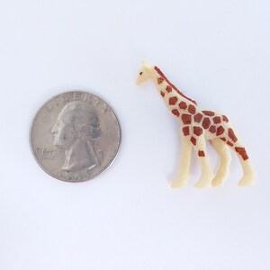 Tiny Giraffe Figurine - Soft Plastic Animal for Fairy Garden, Diorama ...
