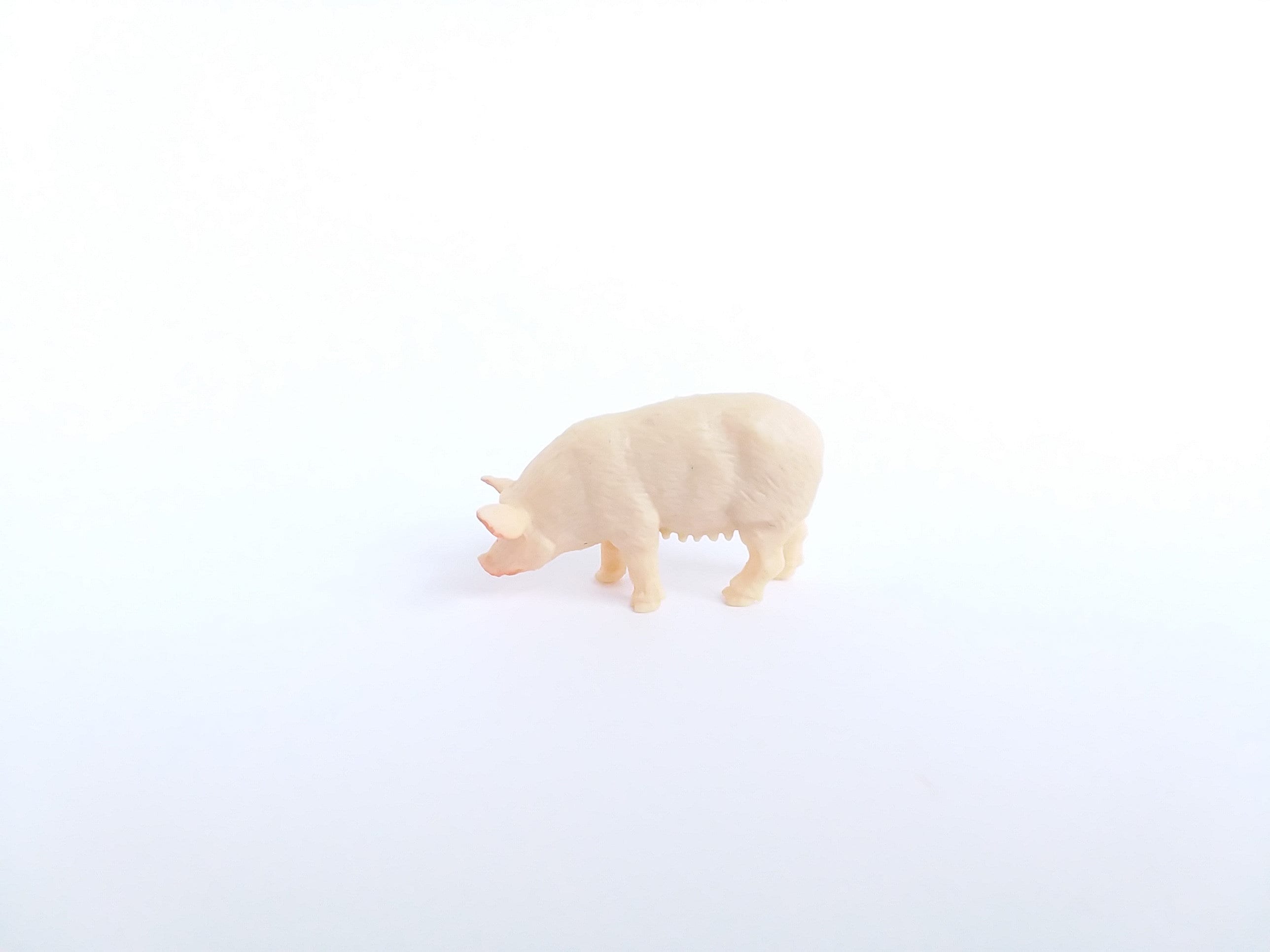 Tiny Sow Figurine - Soft Plastic Pig for Fairy Garden, Diorama, or ...
