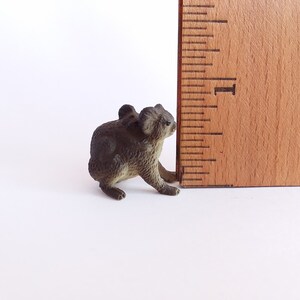 Tiny Koala Bear With Baby Figurine - Soft Plastic Animal for Fairy ...