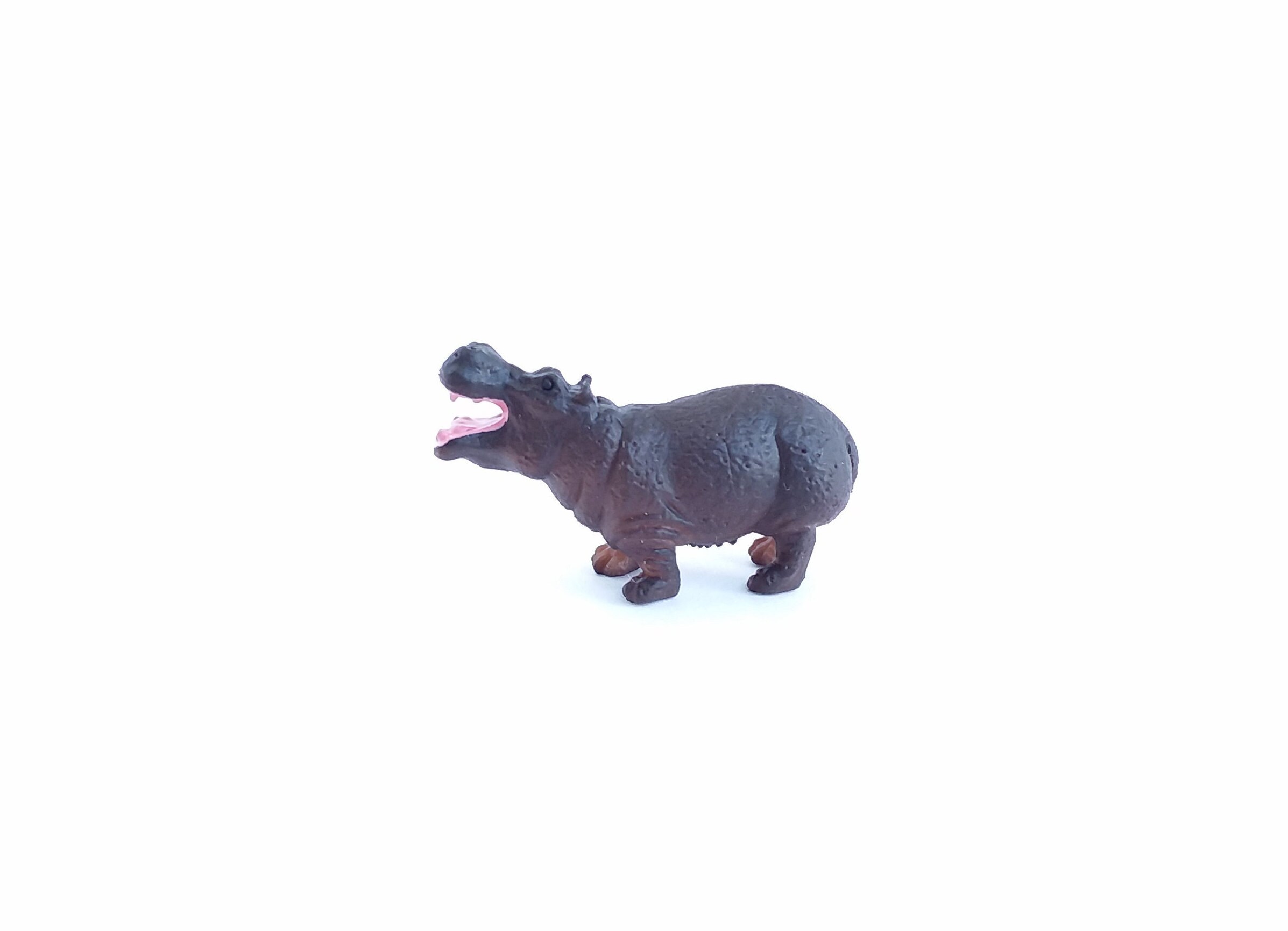 Tiny Hippo Figurine Soft Plastic Hippopotamus for Fairy | Etsy