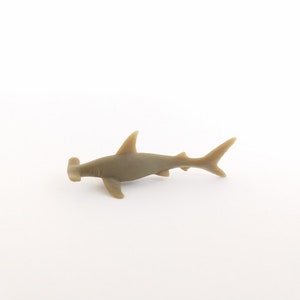 Tiny Hammerhead Shark Figurine - Soft Plastic Animal for Diorama or ...