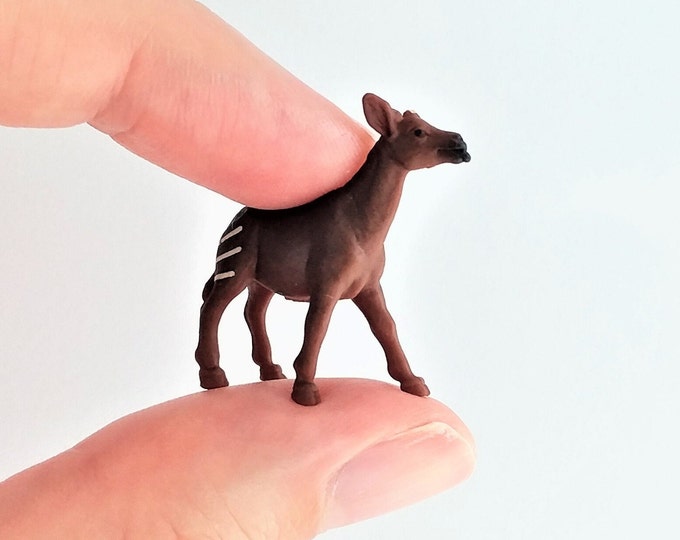 Tiny Bear Figurine Soft Plastic Animal for Fairy Garden, Diorama, or ...