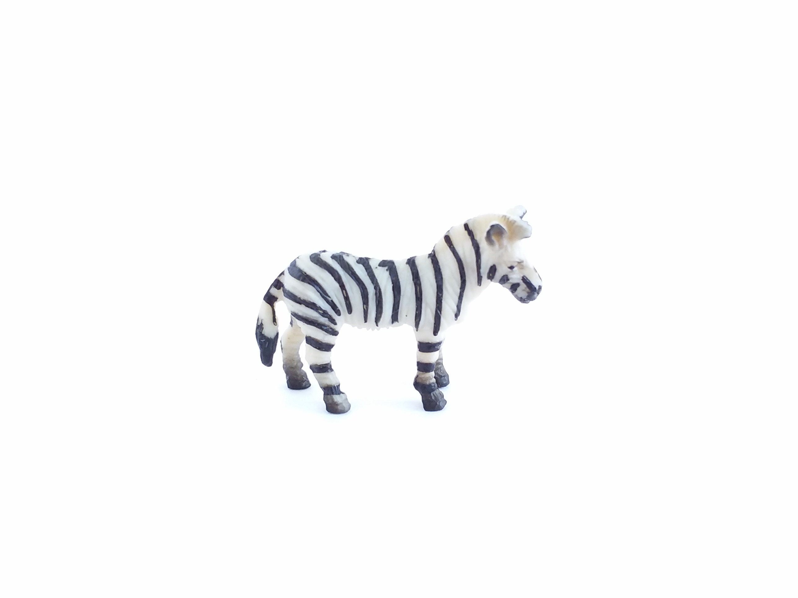 Tiny Zebra Figurine Soft Plastic Animal for Fairy Garden | Etsy