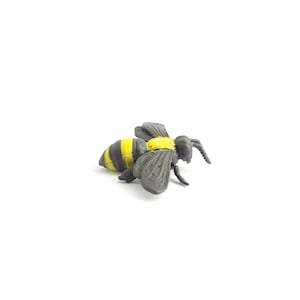 Bee Figurine - Soft Plastic Honeybee for Fairy Garden, Diorama, or ...