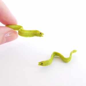 Tiny Eel Figurine Soft Plastic Animal for Diorama or | Etsy