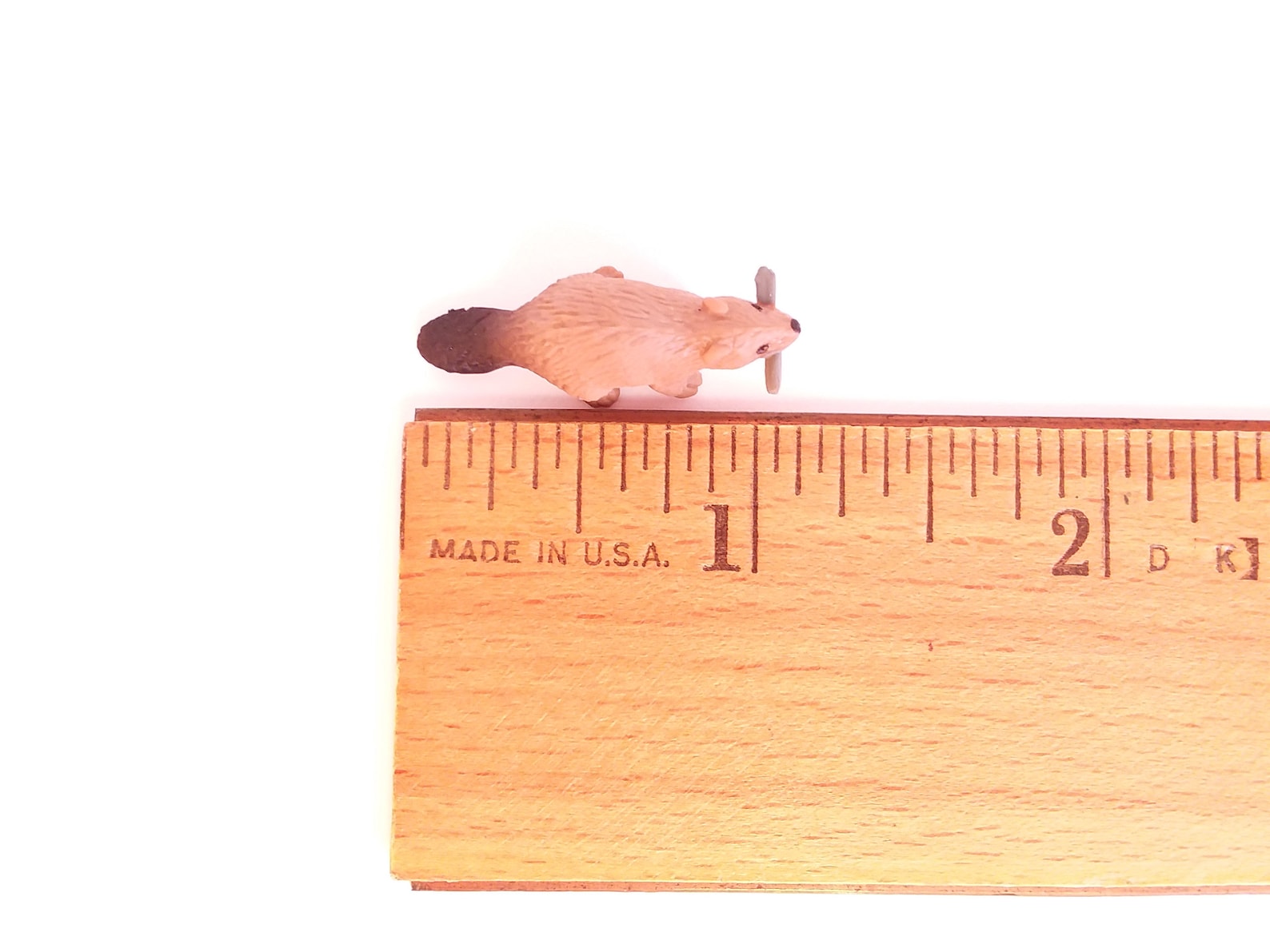 Tiny Beaver Figurine - Soft Plastic Animal for Fairy Garden, Diorama ...