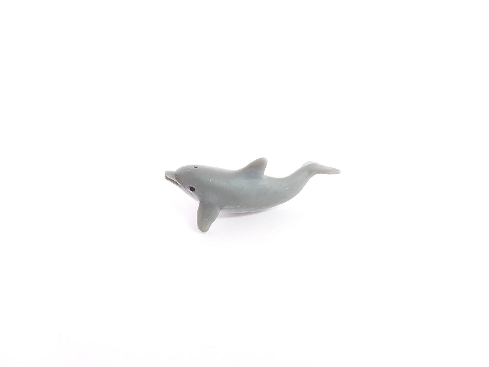 Tiny Dolphin Figurine - Soft Plastic Animal for Diorama or Aquarium ...