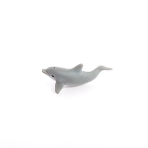 Tiny Dolphin Figurine - Soft Plastic Animal for Diorama or Aquarium ...