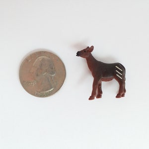 Tiny Okapi Figurine - Soft Plastic Animal for Fairy Garden, Diorama, or ...