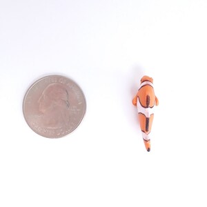 Tiny Clown Fish Figurine - Soft Plastic Animal for Diorama or Aquarium ...