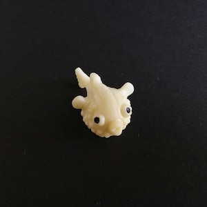 Tiny Pufferfish Figurine - Glow in the Dark - Soft Plastic Fish for ...