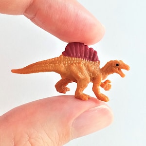 Tiny Spinosaurus Figurine - Soft Plastic Dinosaur for Fairy Garden ...
