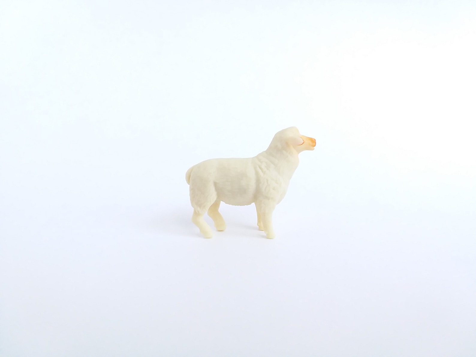 Tiny Sheep Figurine - Soft Plastic Ewe for Fairy Garden, Diorama, or ...