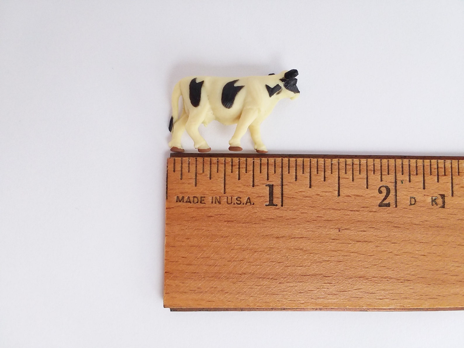 Tiny Dairy Cow Figurine - Soft Plastic Animal for Fairy Garden, Diorama ...
