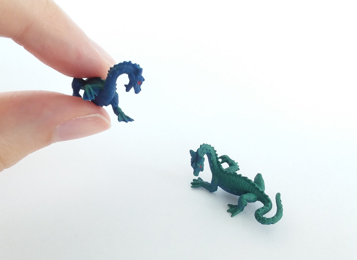 Tiny Sea Dragon Figurine Soft Plastic Animal for Fairy | Etsy