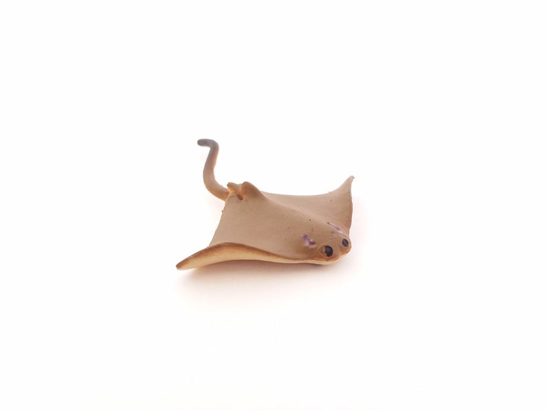 Tiny Cownose Ray Figurine - Soft Plastic Stingray for Diorama or ...