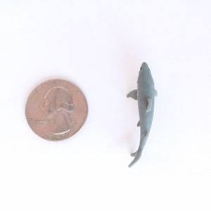Tiny Great White Shark Figurine - Soft Plastic Animal for Diorama or ...